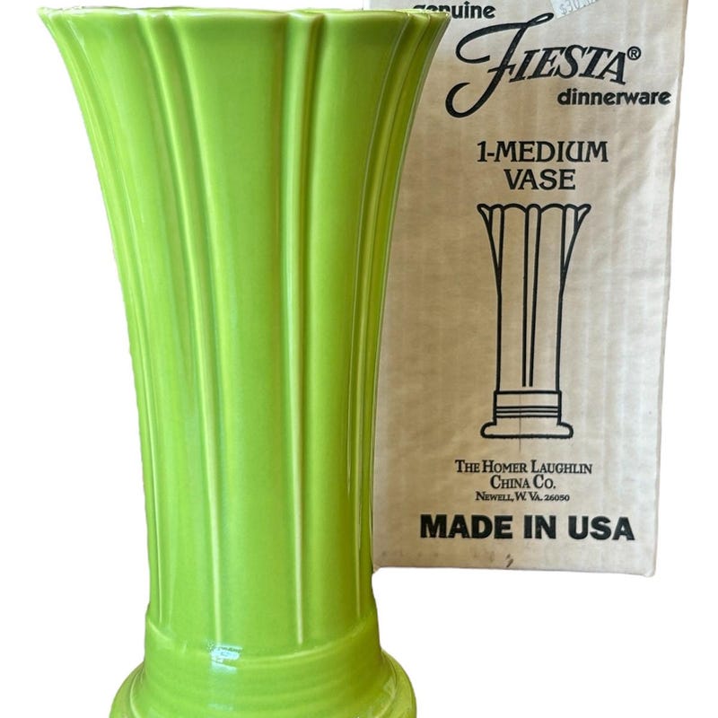Chartreuse Flower Vase - Etsy