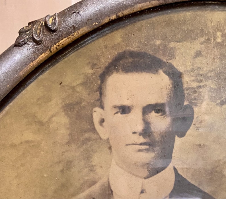 Antique Domed Glass Framed Photo of Mr. and Mrs. Delaney - Etsy