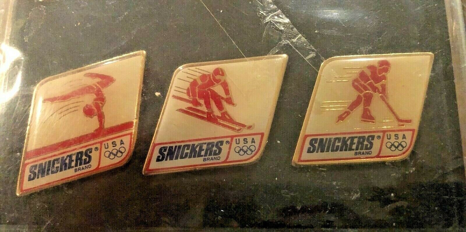 1992 Snickers Official Sponsor Winter Olympics 6 Pc Pin Set - Etsy
