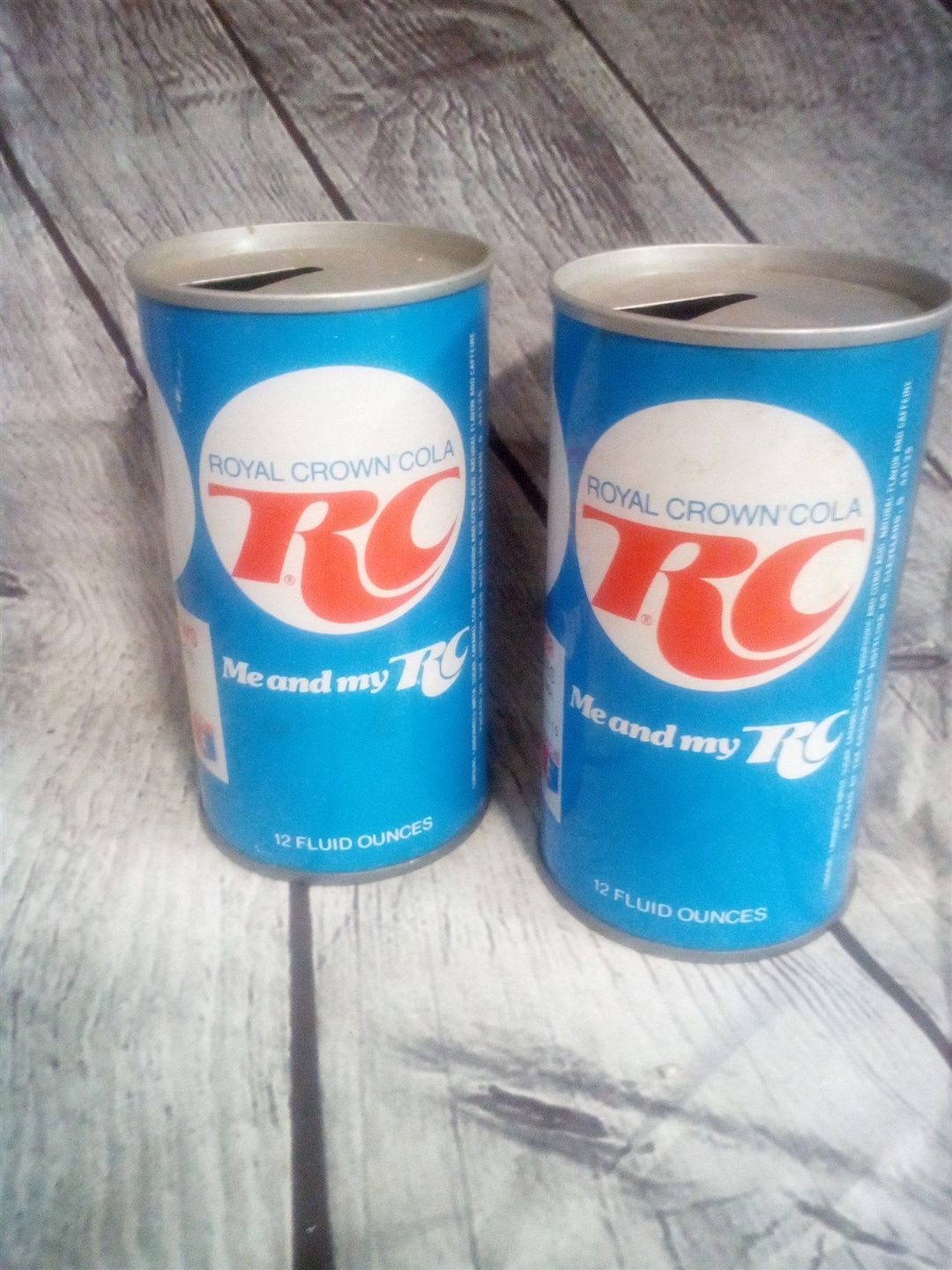 RC Cola 1976 Cans 2 With MLB Players Catfish Hunter and Gary Matthews ...