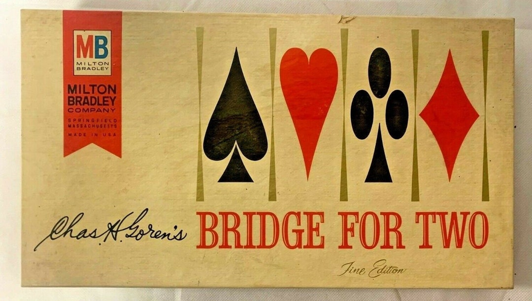 Milton Bradley Chas H Goren's Bridge for Two Board Game Complete ...