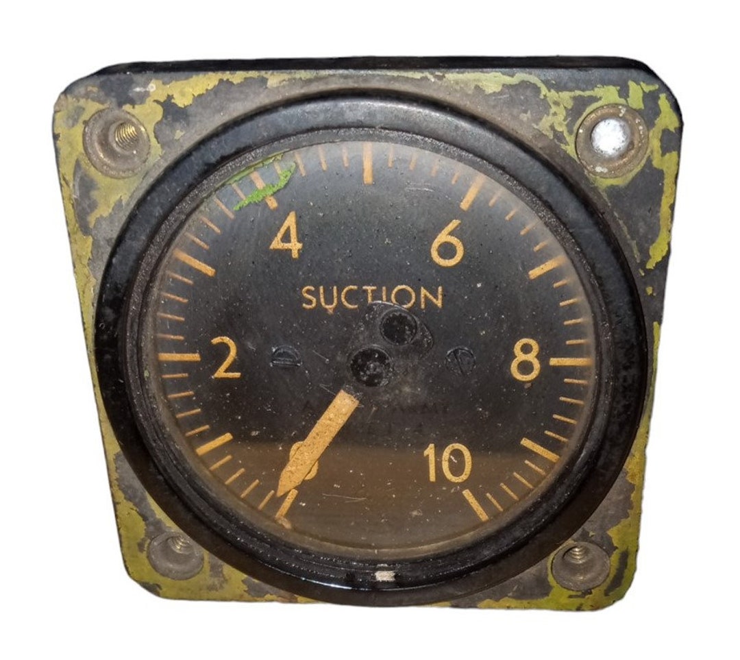 U.S. Army Suction Gauge Vintage Collectible Industrial Militaria ...