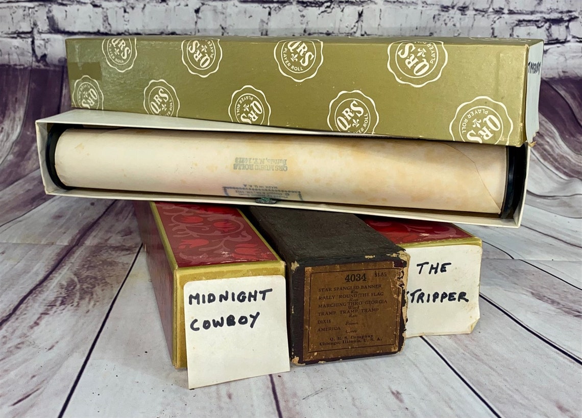 Four Rolls of QRS Word Rolls America Star Spangled Banner - Etsy