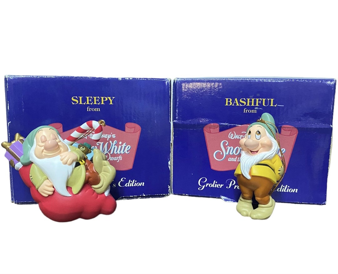 Grolier President's Edition Antique Disney Ornaments Vintage Bashful ...