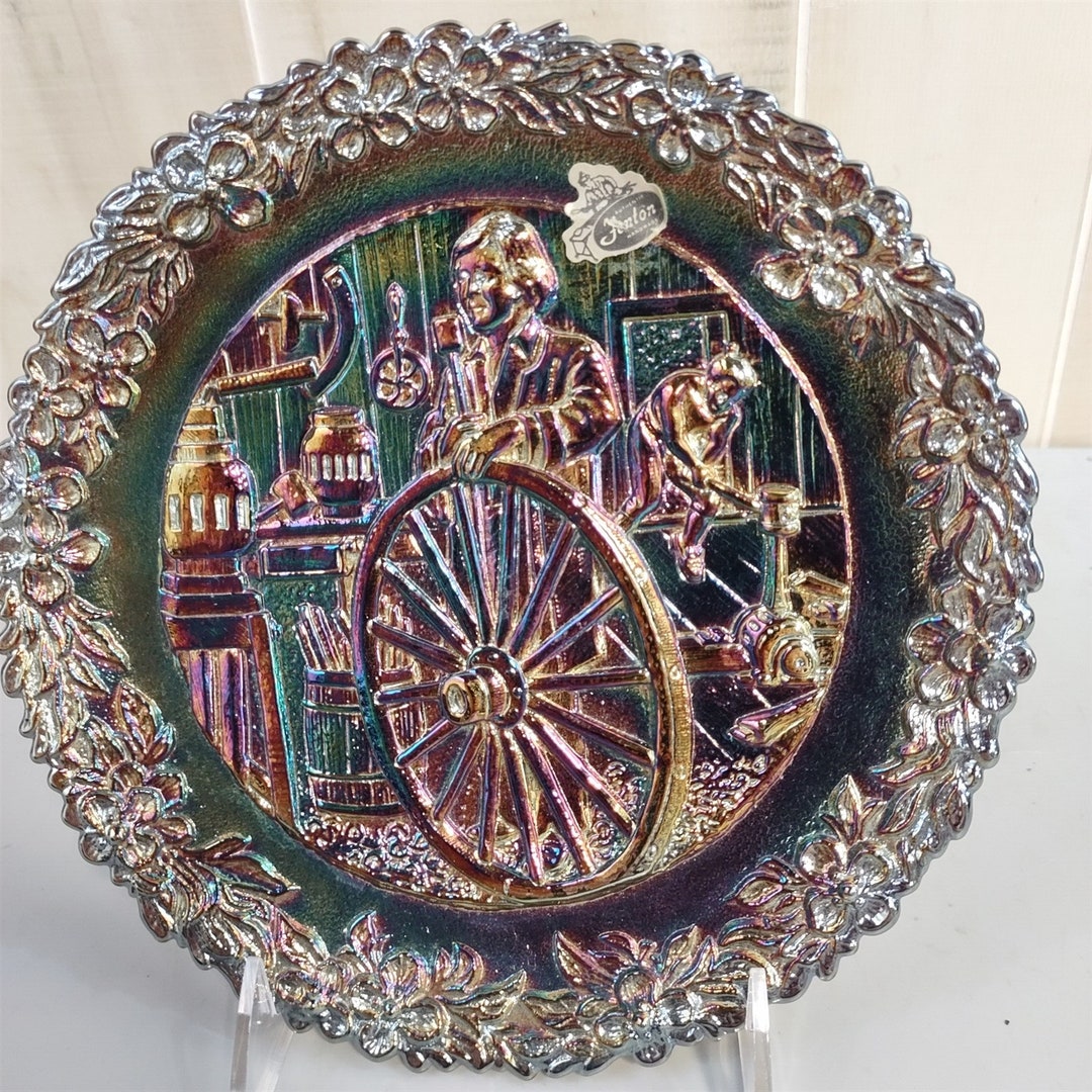 Vintage 1978 #9 American Craftsman Series Fenton Carnival Glass Richard Ewstead - Etsy