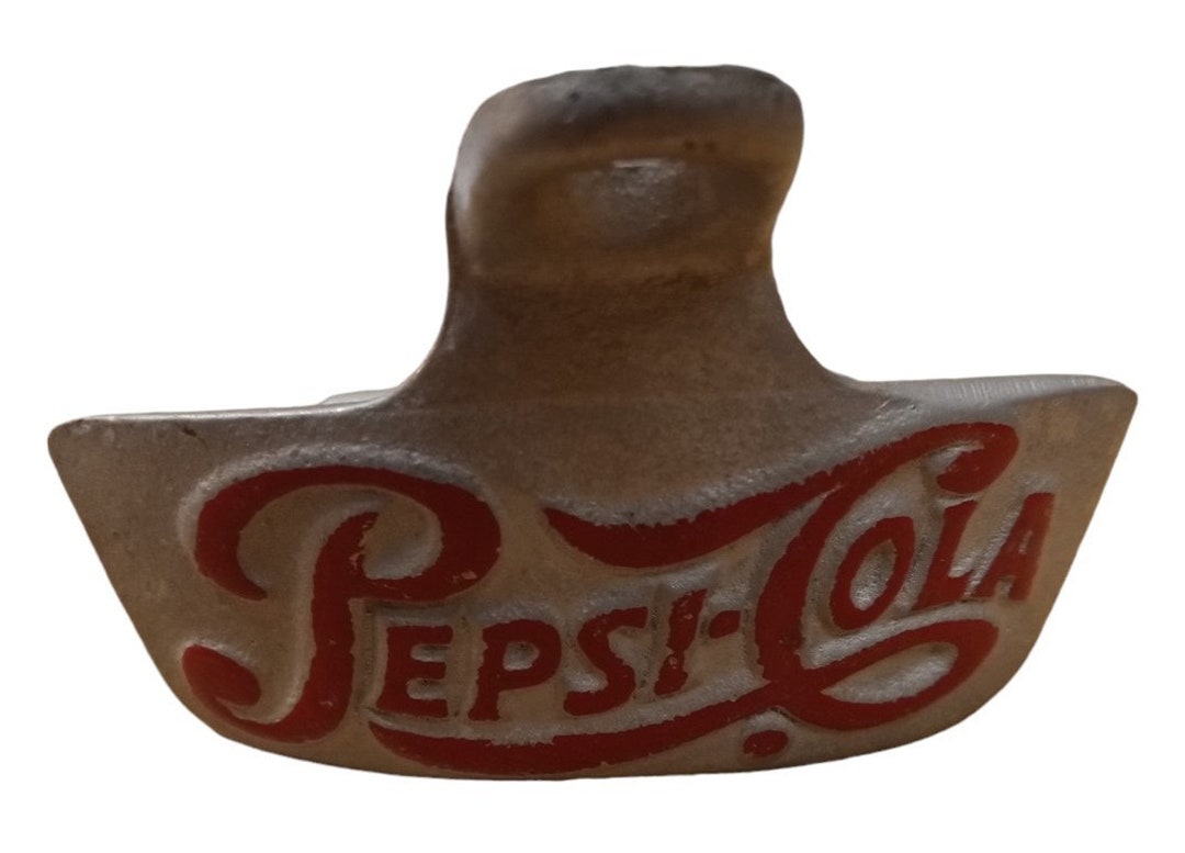 Pepsi Cola Cast Iron Bottle Opener Vintage Antique Collectible Barware ...