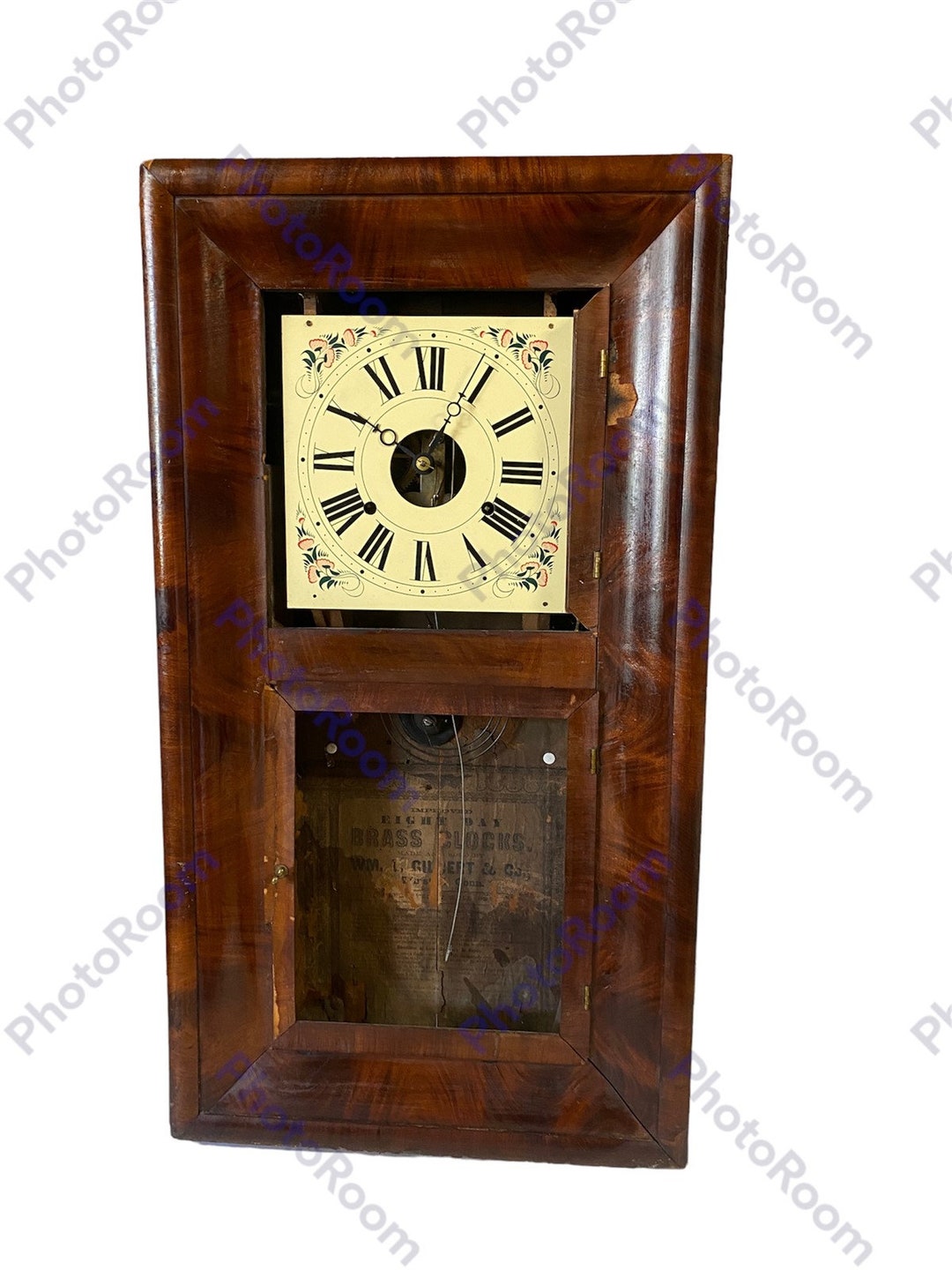 Victorian 1800s Wall Clock W.M. Gilbert and Co. For parts - Etsy 日本