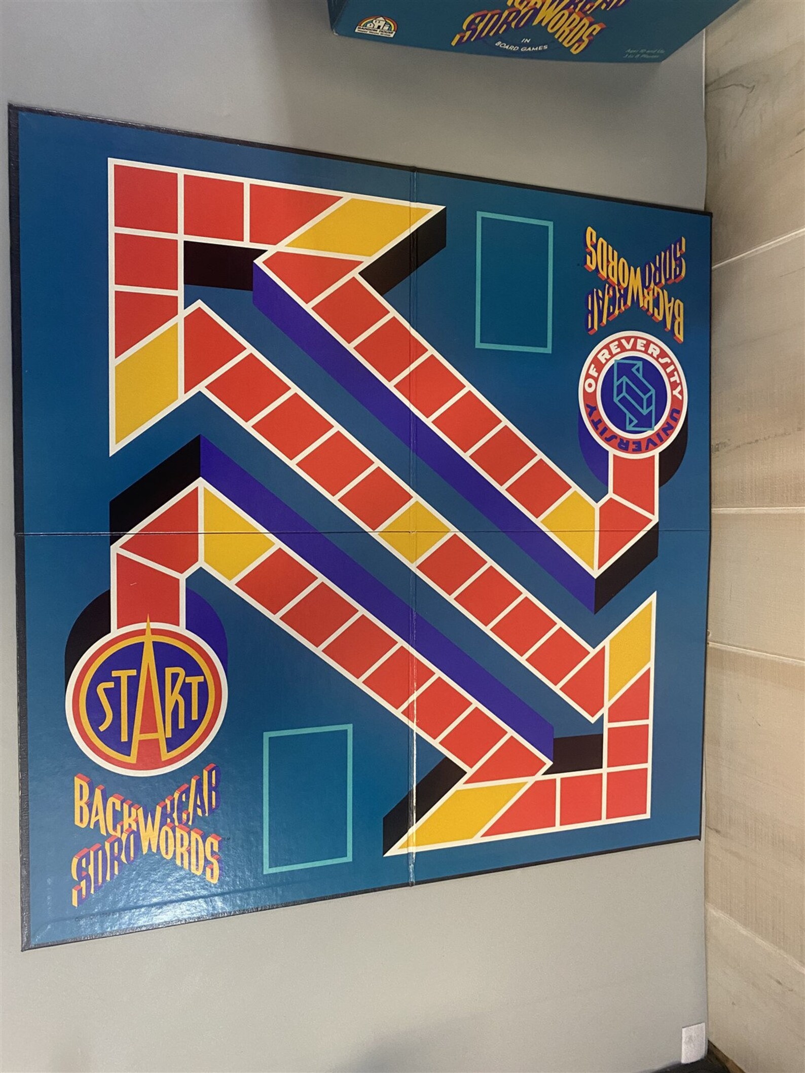 1988 BACKWORDS Board Game a Giant Step Backwards in - Etsy