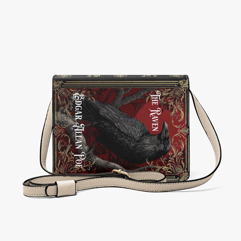 The Raven Book Purse - Bookish Gift - Librarian Bag - Etsy