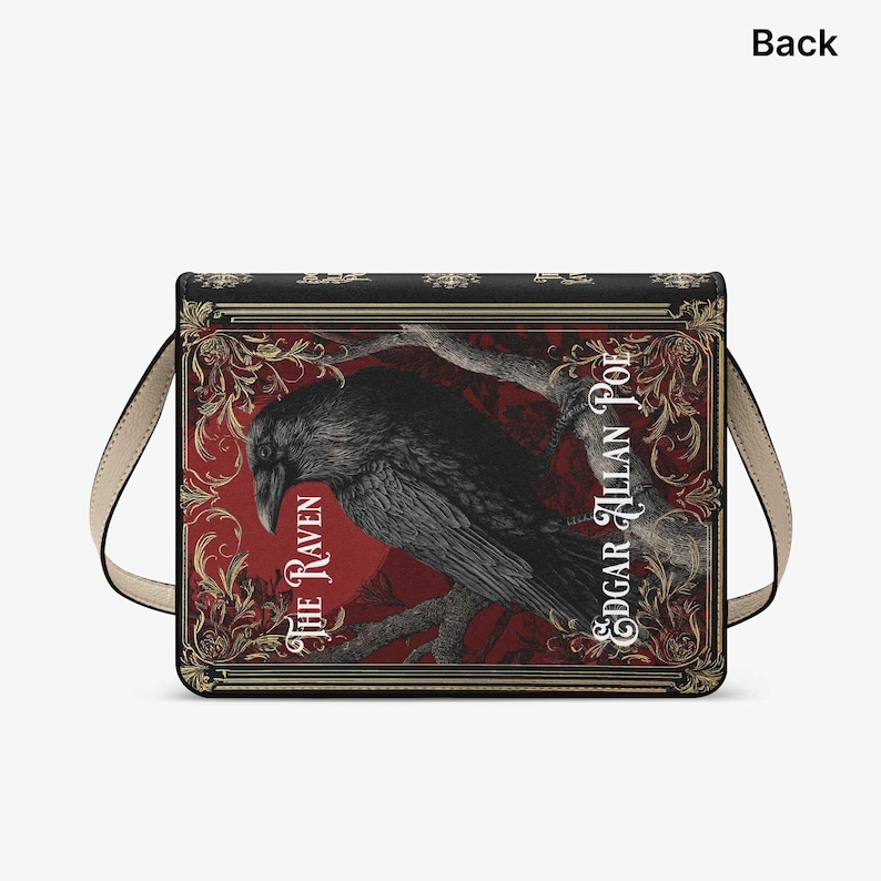 The Raven Book Purse - Bookish Gift - Librarian Bag - Etsy