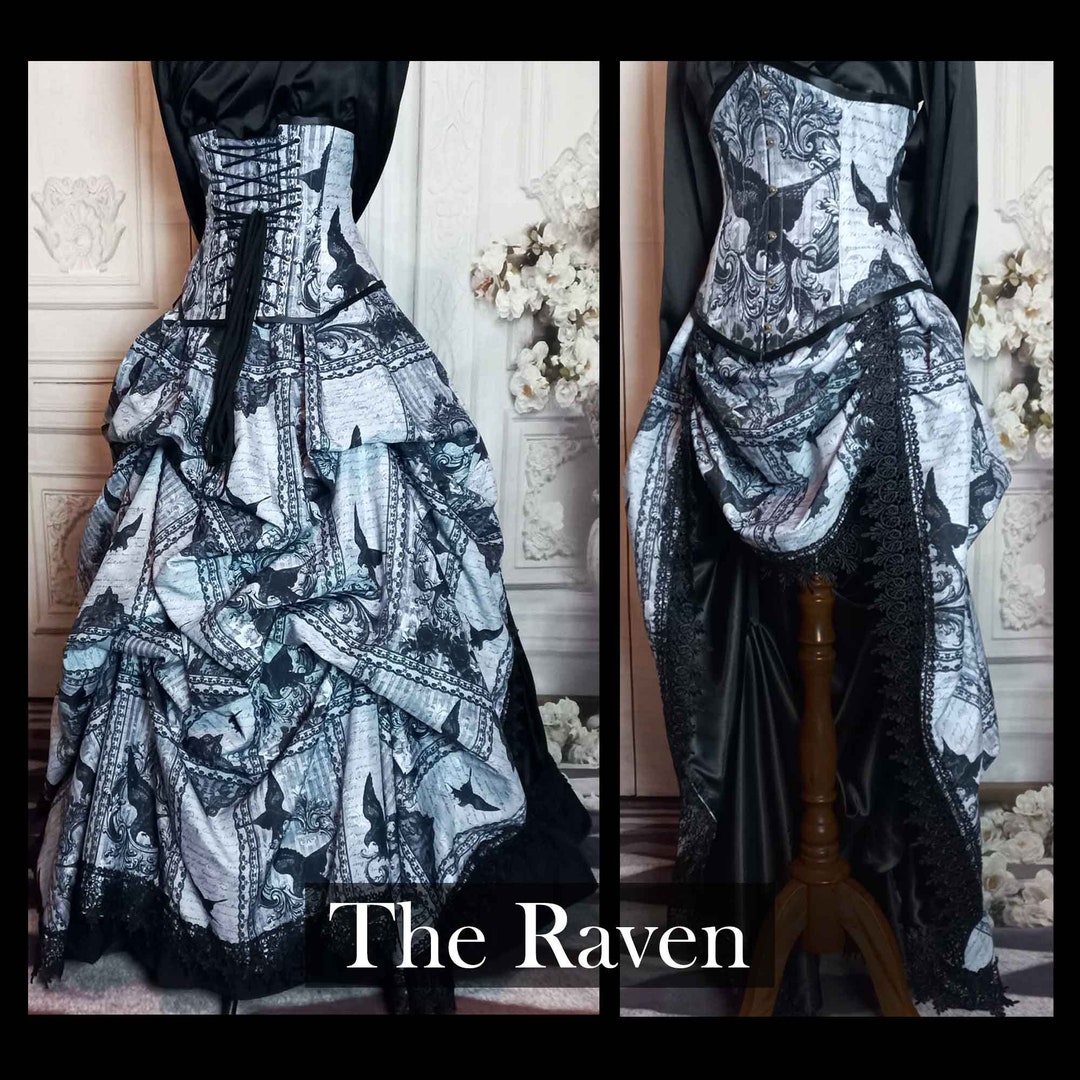 The Raven Steampunk Costume - Gothic Wedding Gown - Etsy