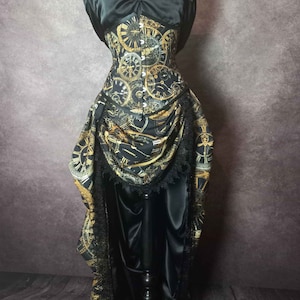 Golden Clocks Steampunk Costume - Steampunk Wedding Gown - Etsy