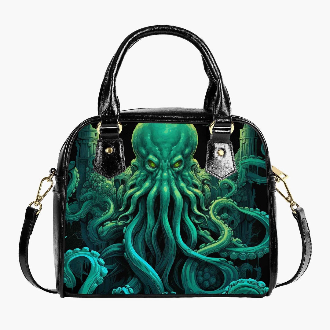 Cthulhu Shoulder Handbag - Sea Monster Purse - HP Lovecraft Victorian ...