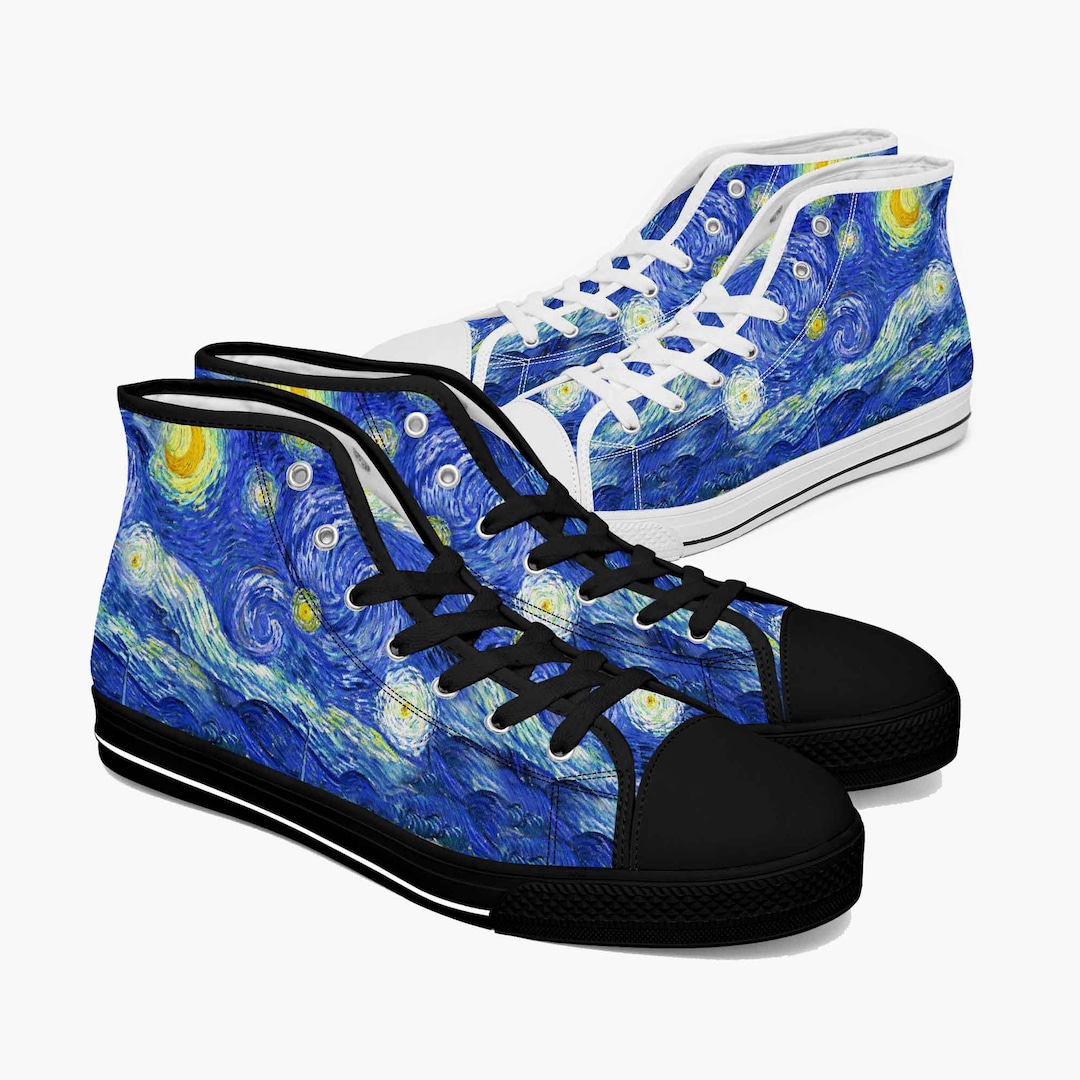 Van Gogh Starry Night High Top Sneakers (JPVGST1) - Etsy