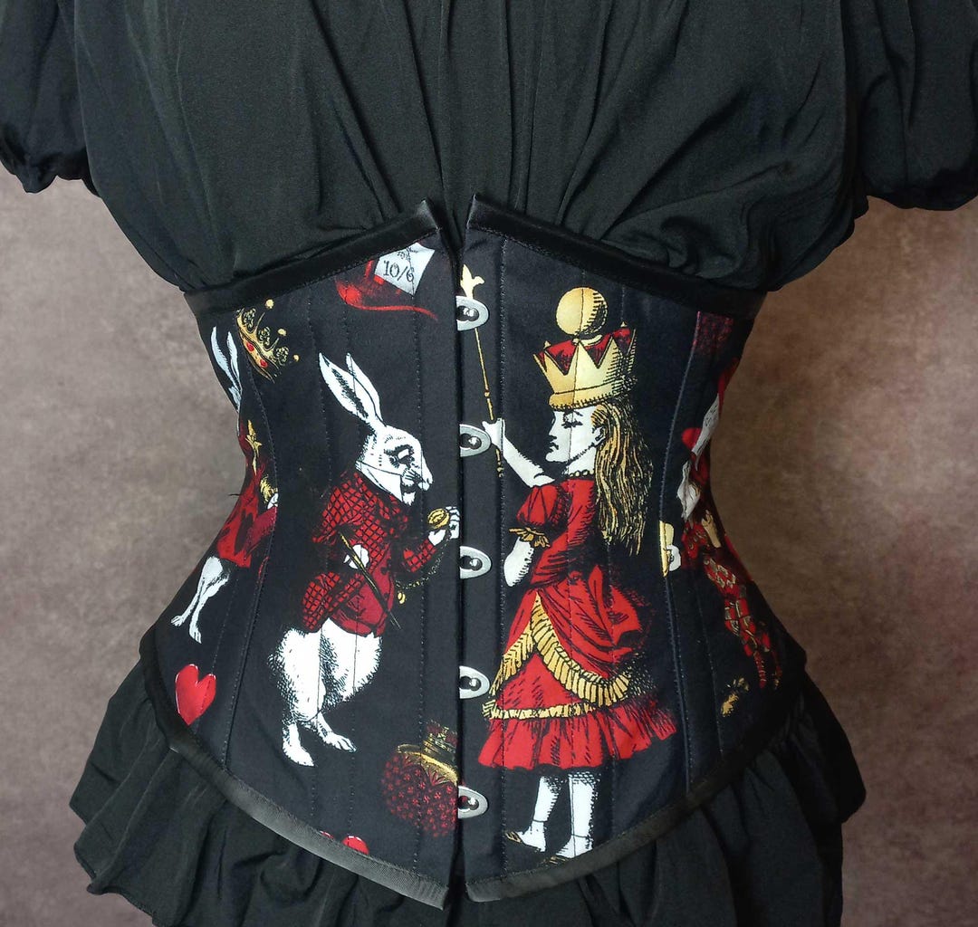 Alice in Wonderland - Queen of Hearts Underbust Corset - Made to ...