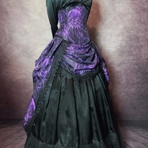 Cthulhu Lord of the Deep Corset Ensemble - Purple Gothic Victorian ...