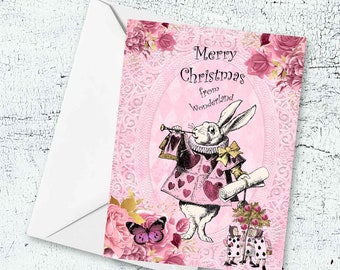 White Rabbit Card | Etsy