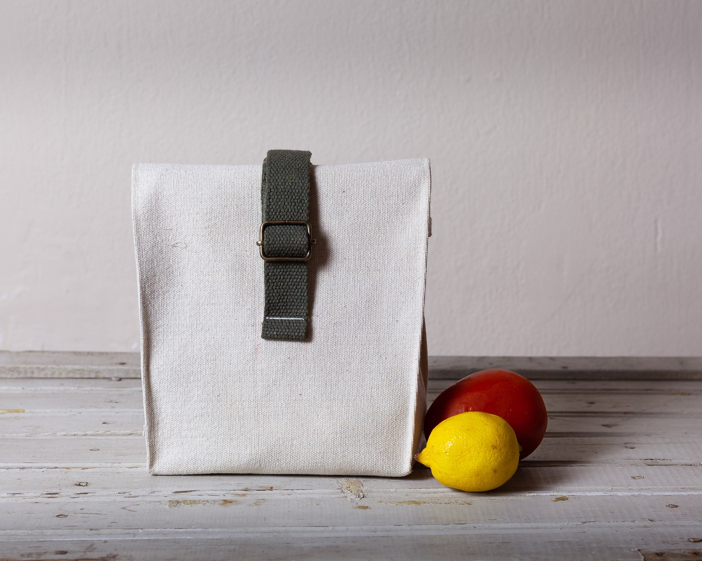 Natural Canvas Lunch Bag Vegan Gift Cotton Lunch Sack Thick - Etsy