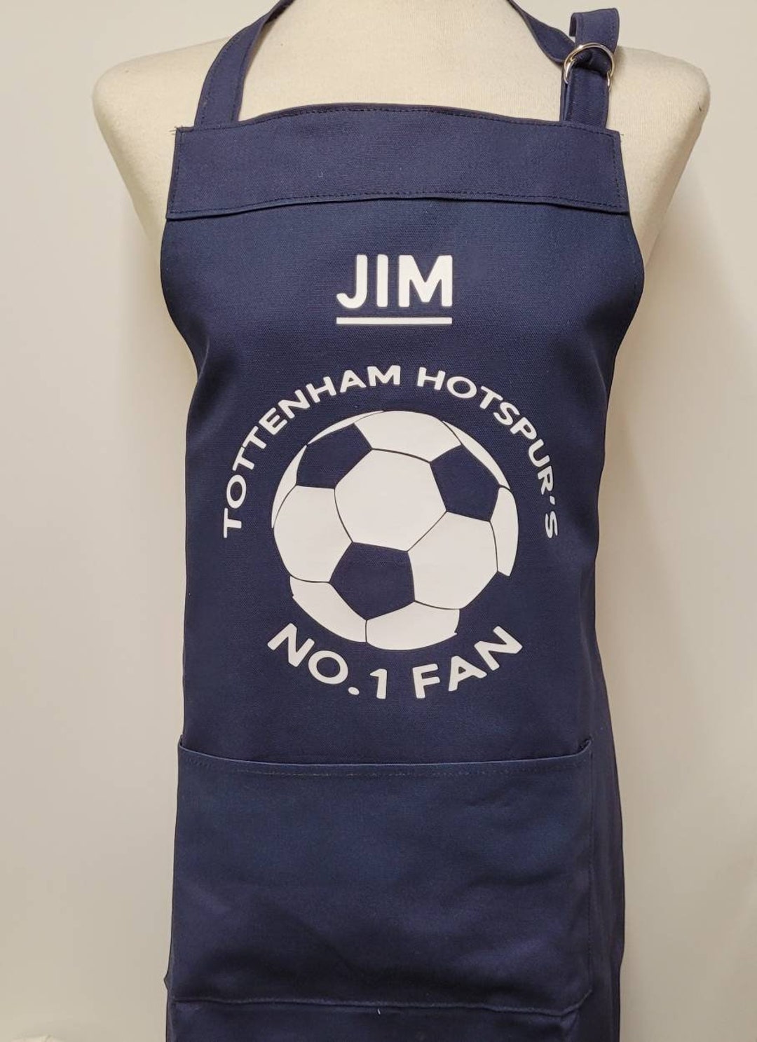 Tottenham Hotspur Apron: No.1 Fan. Personalised Fan Gift, Made in ...