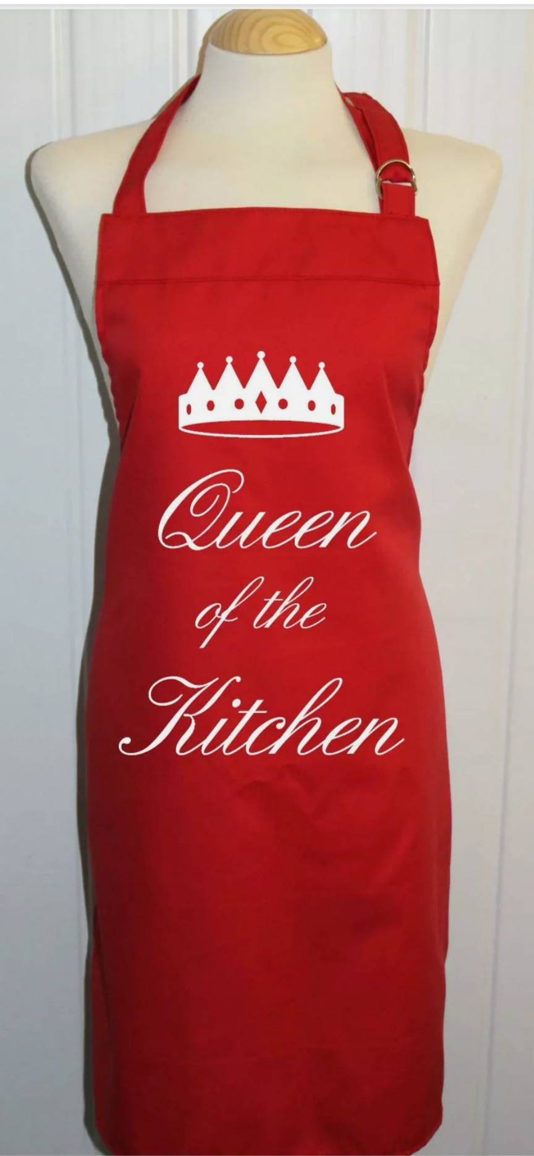 Large Apron - Queen of the Kitchen Apron With Pocket - Option to ...
