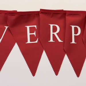 Liverpool Printed Bunting - Red Flags With White Print Liverpool F.c ...