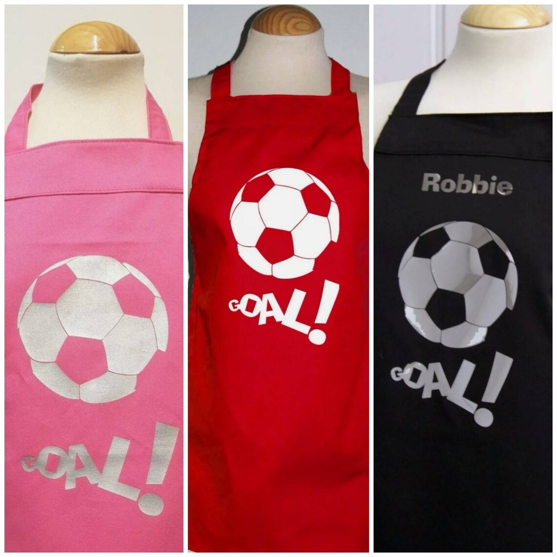 9 12 Yrs Football Apron Option to Personalise 3 Different | Etsy