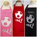 9 12 Yrs Football Apron Option to Personalise 3 Different - Etsy