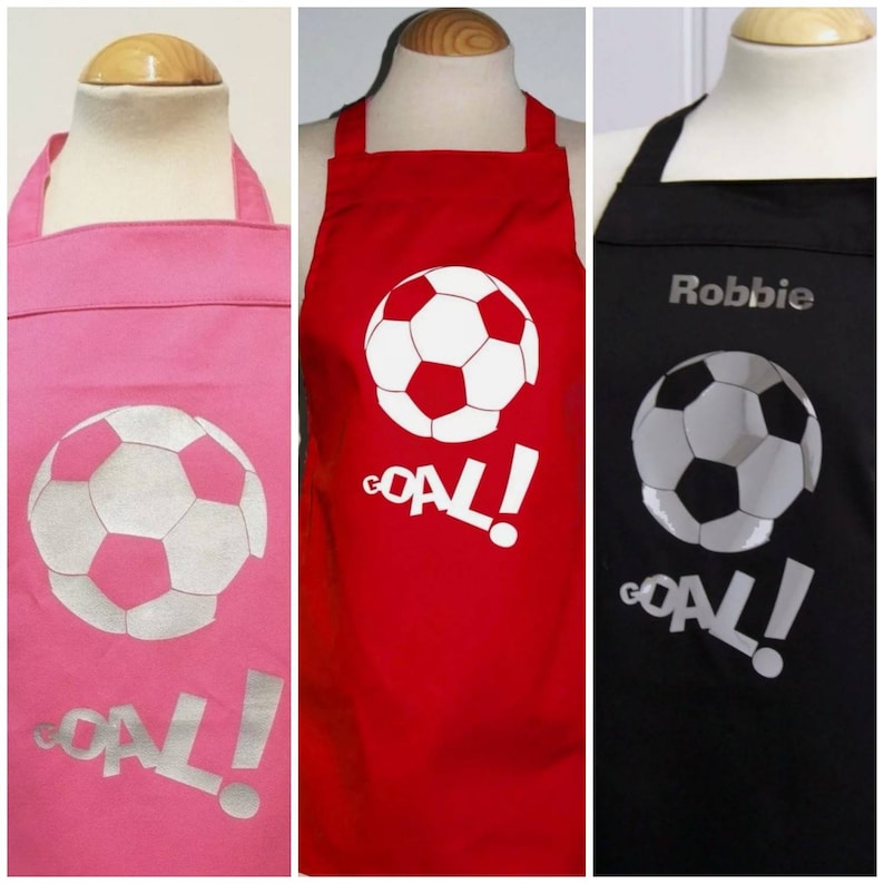 9 12 Yrs Football Apron Option to Personalise 3 Different | Etsy