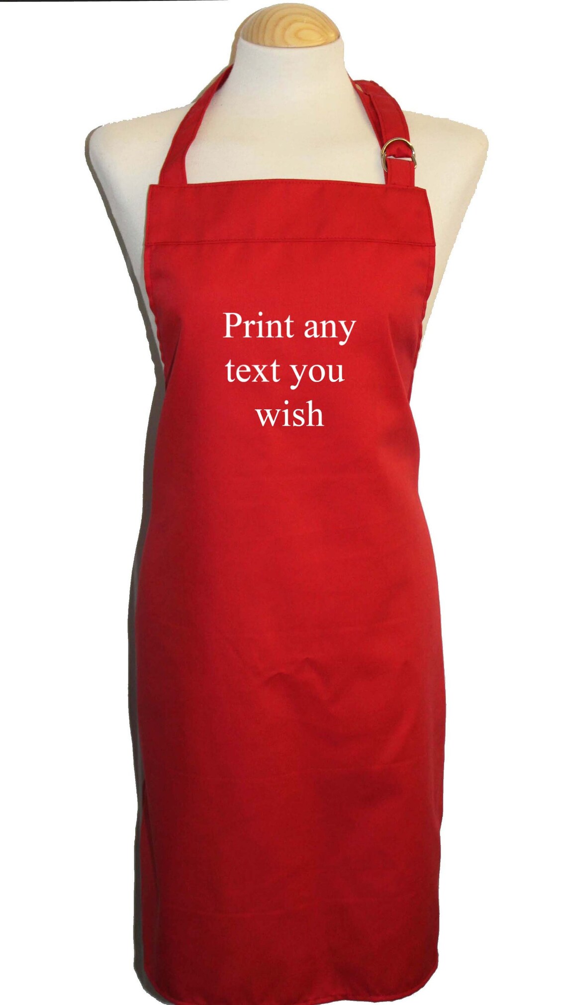 Create Your Own Personalised Apron - Size Medium - Add Any Text You ...