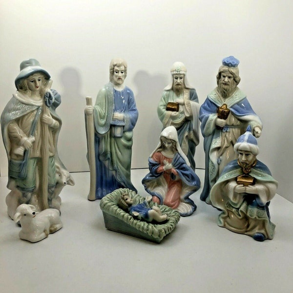 Porcelain Nativity - Etsy