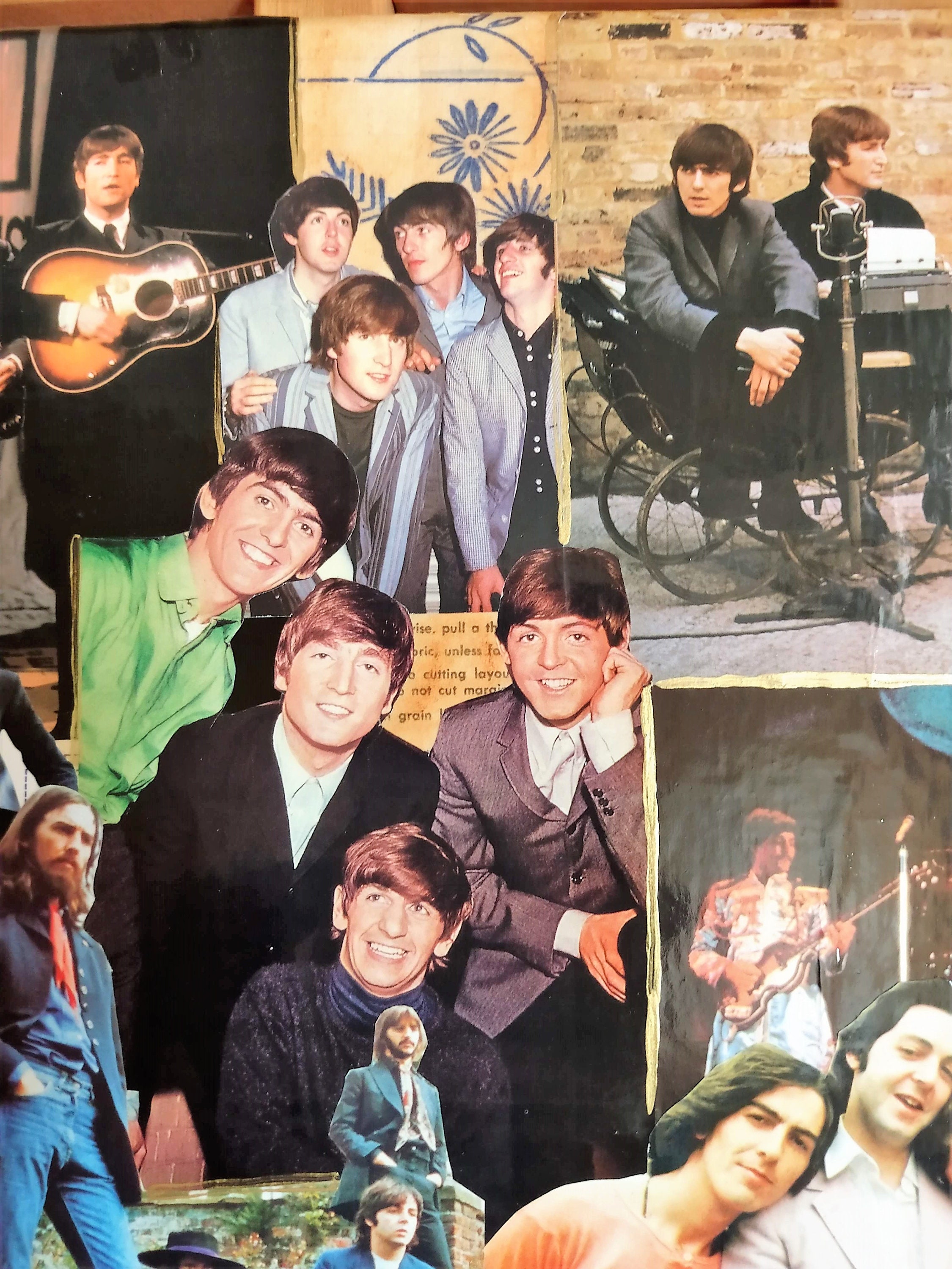 Original Artistic Collage Yoly the Beatles Vintage - Etsy