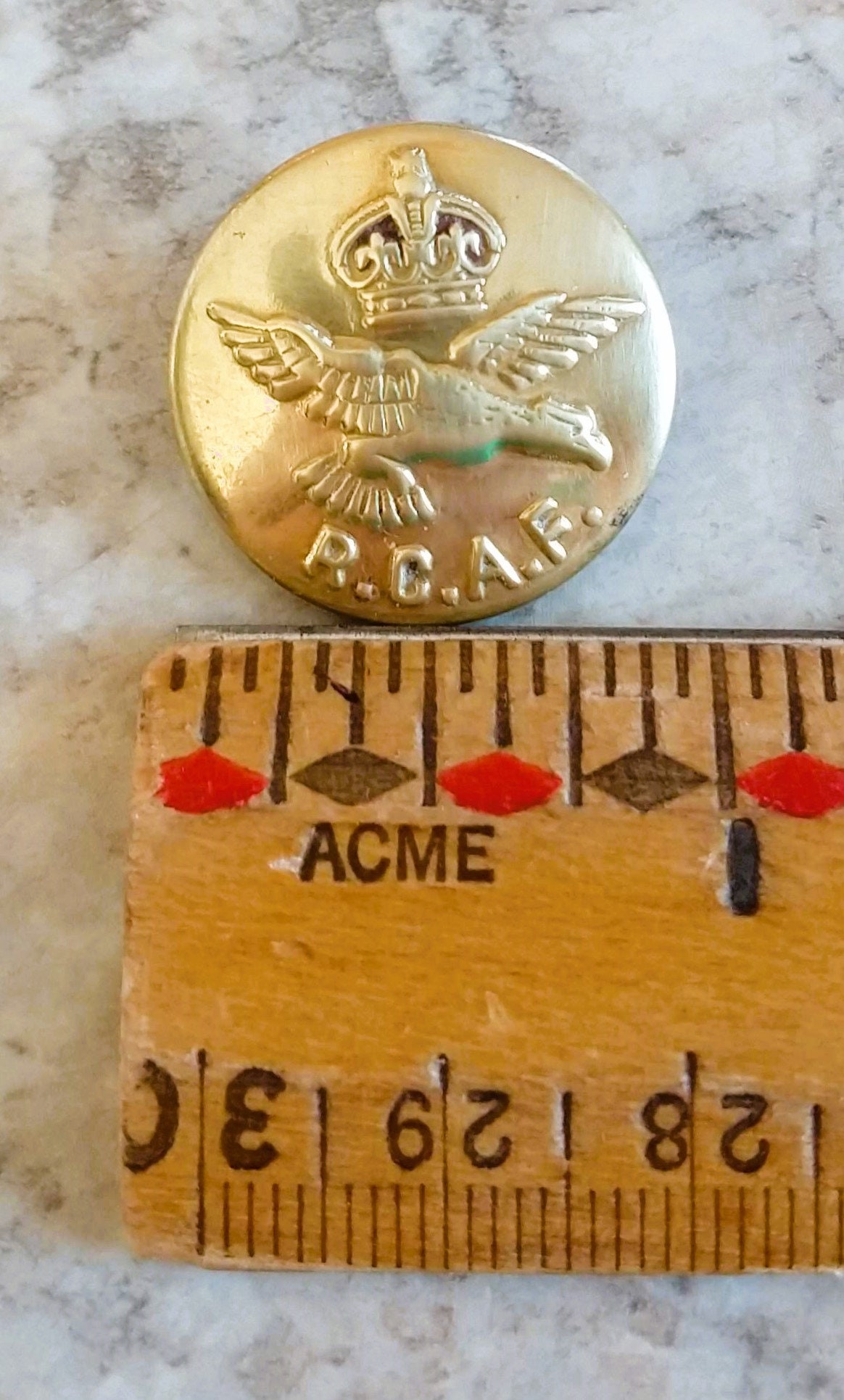 Set of 10 R.C.A.F. Brass Uniform Buttons. 1 Military Air Force RCAF ...