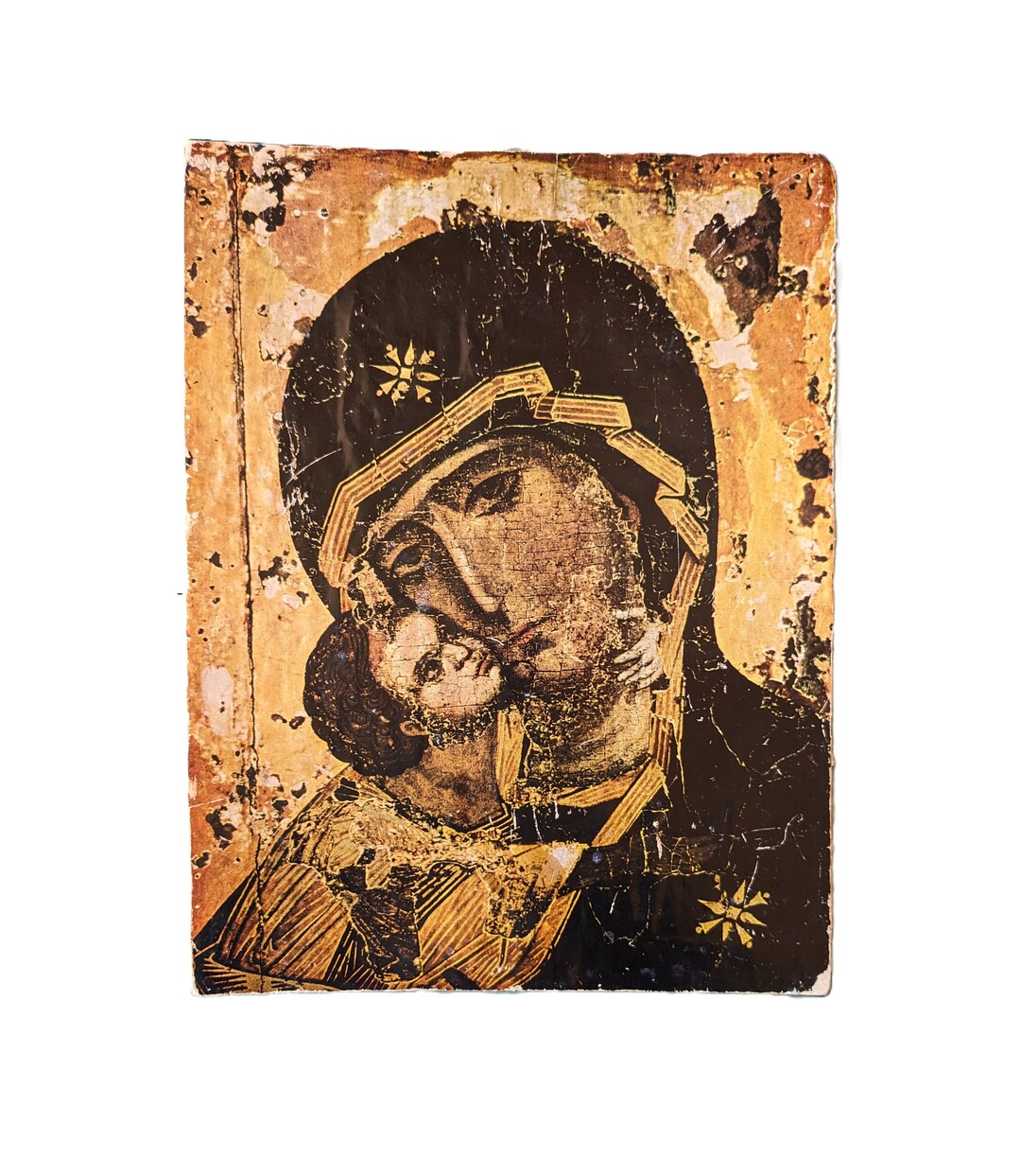 Orthodox Icon Picture on Wood 11 3/4" X 15 1/4" STARTO-JET No Series ...