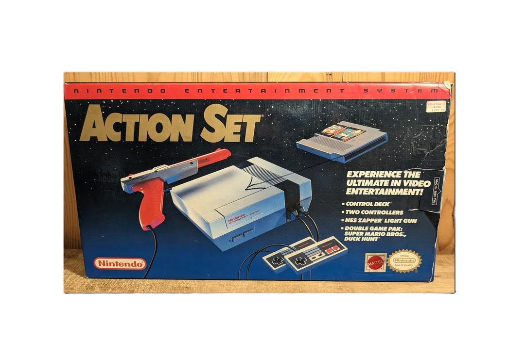 Nintendo Action Set Console Zapper Manettes Boite Styromousse - Etsy