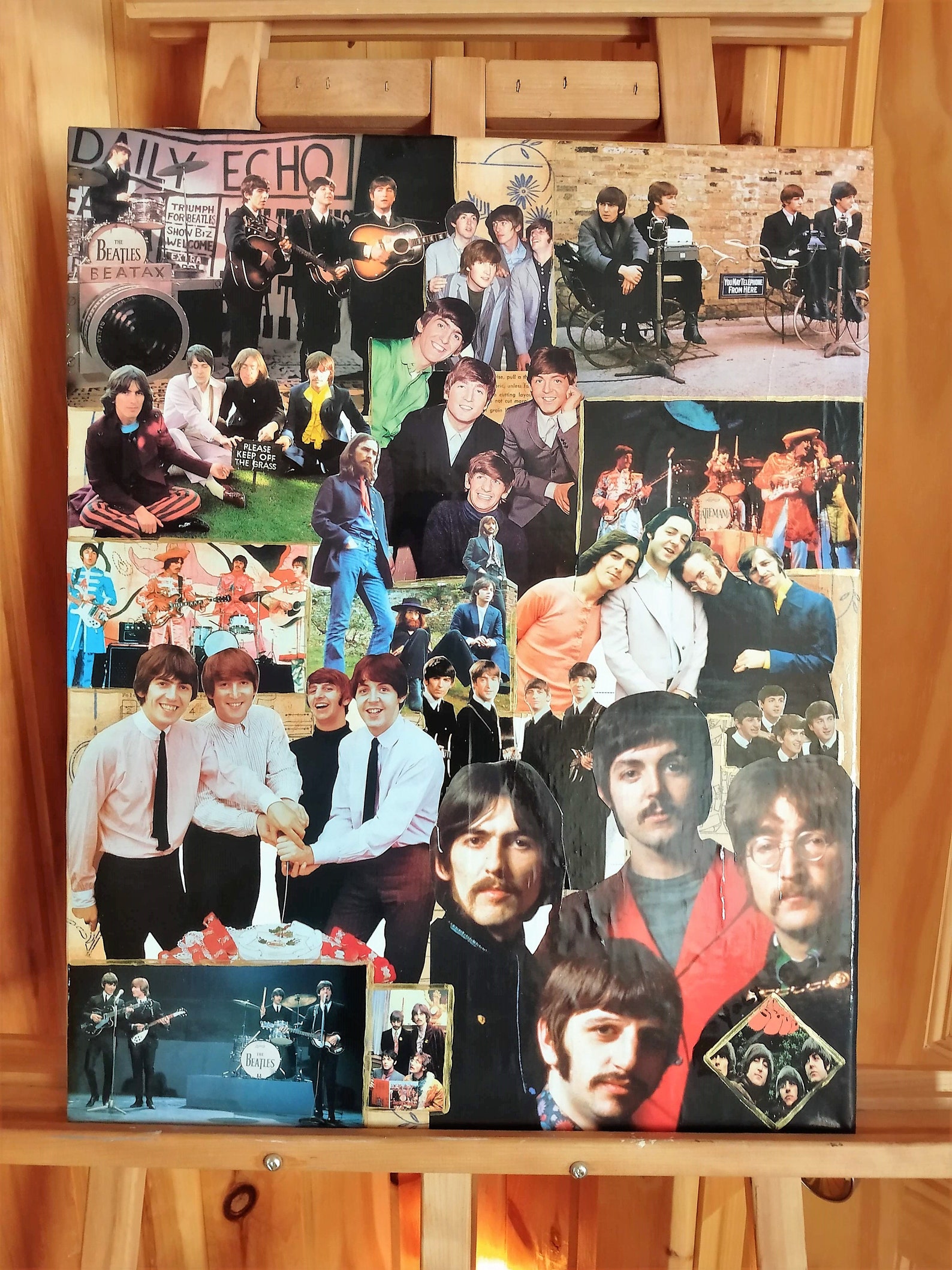 Original Artistic Collage Yoly the Beatles Vintage - Etsy
