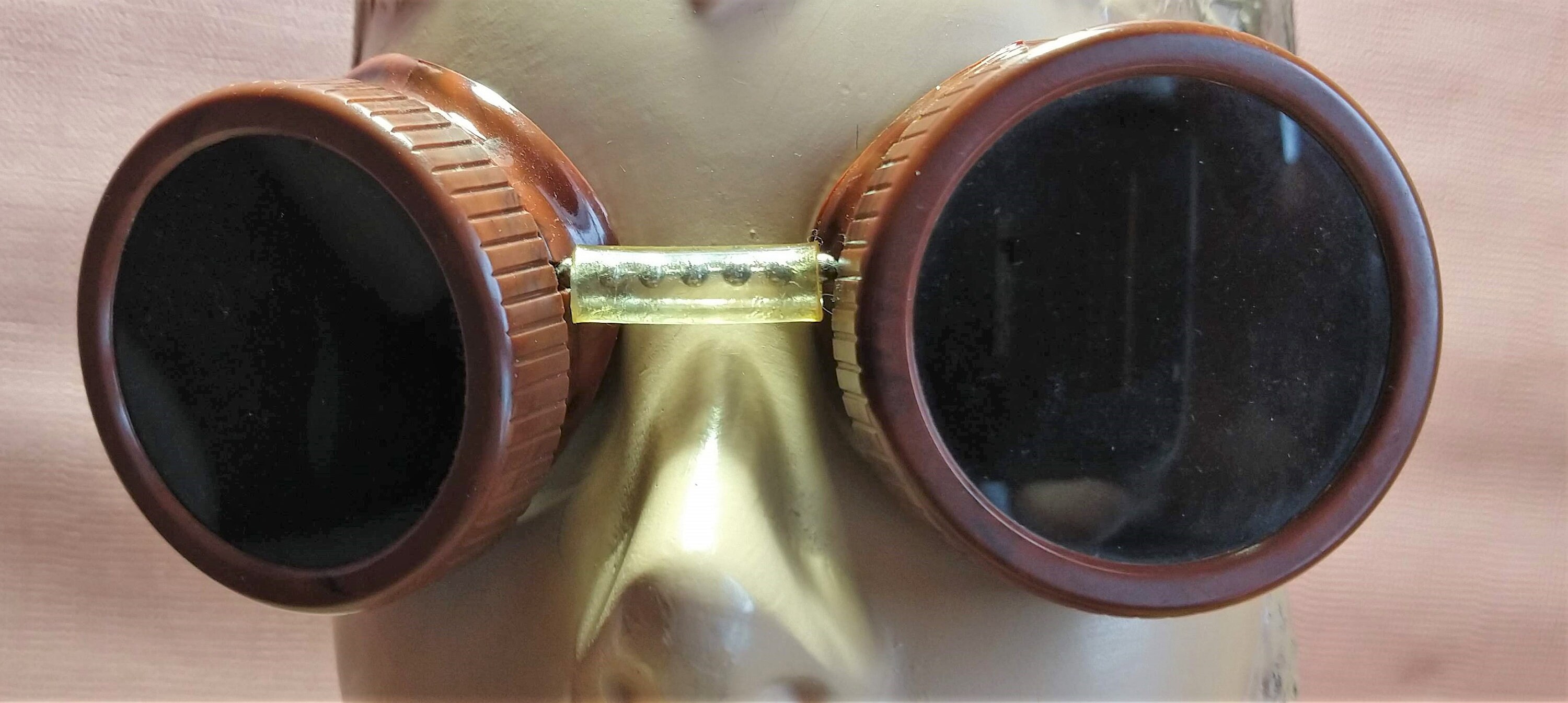 1950s Steampunk Vintage Hard Rubber Welding Goggles Motorcycle Riding ...
