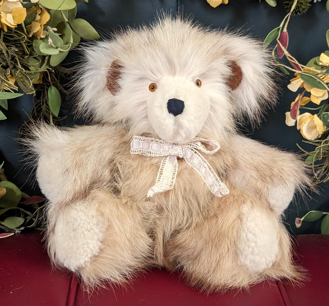 Yoly L'ours Joli Petit Ourson Nounour En Véritable Fourrure Fabriqué à ...
