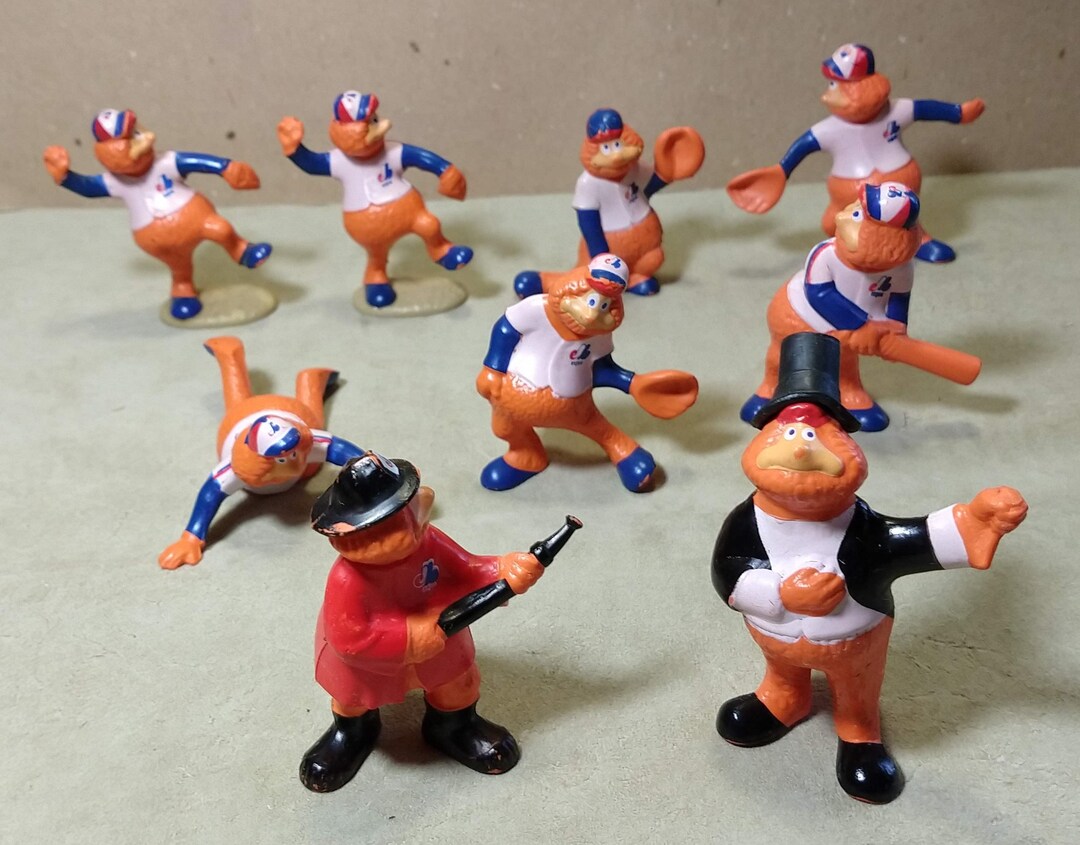 Lot 9 Mascot Figurines Youppi Expos Montreal Baseball Promo Gulf ...