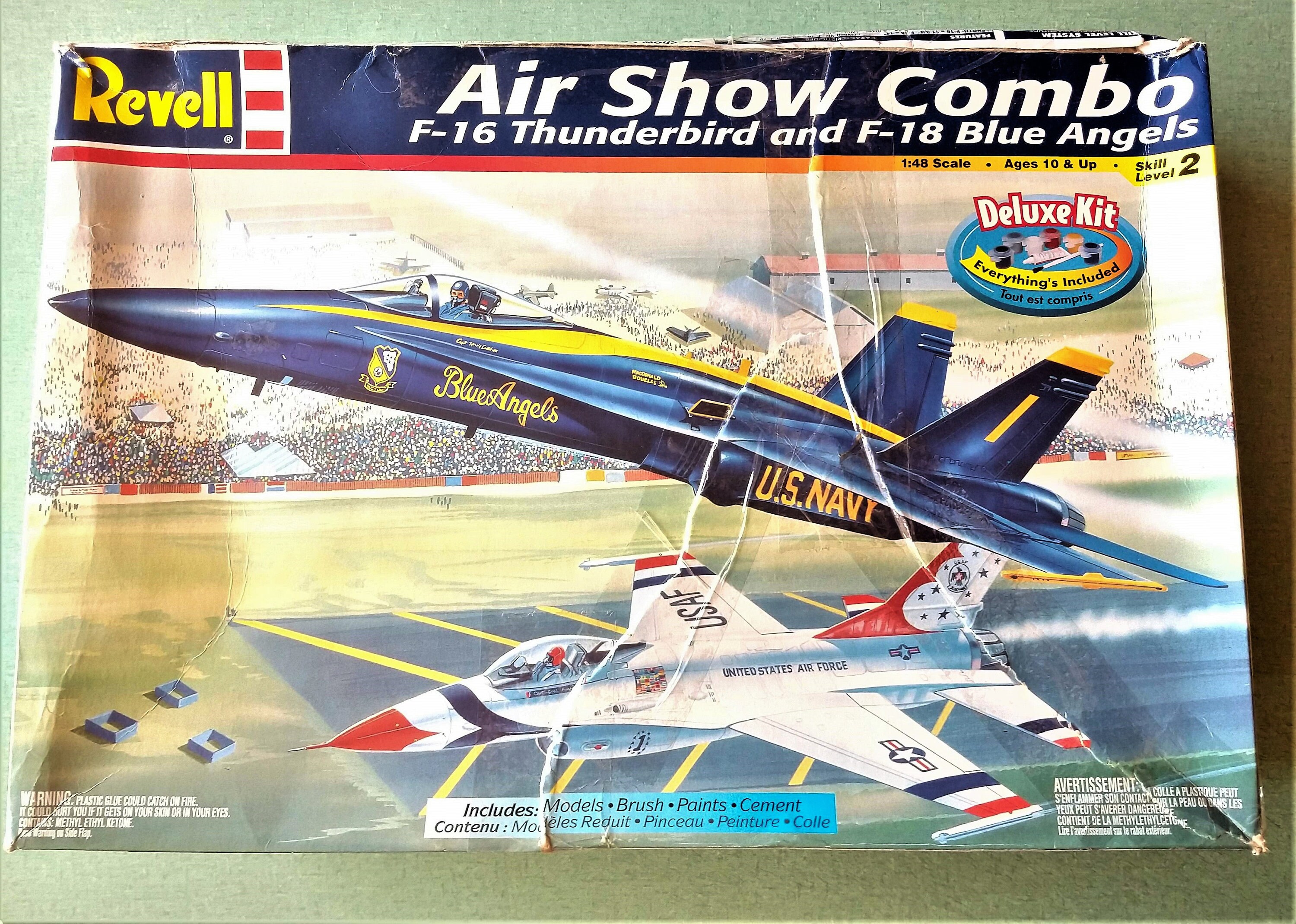 3 Scale Models Deluxe Model Kit 1980 and 1997 Revell Air Show Combo F ...
