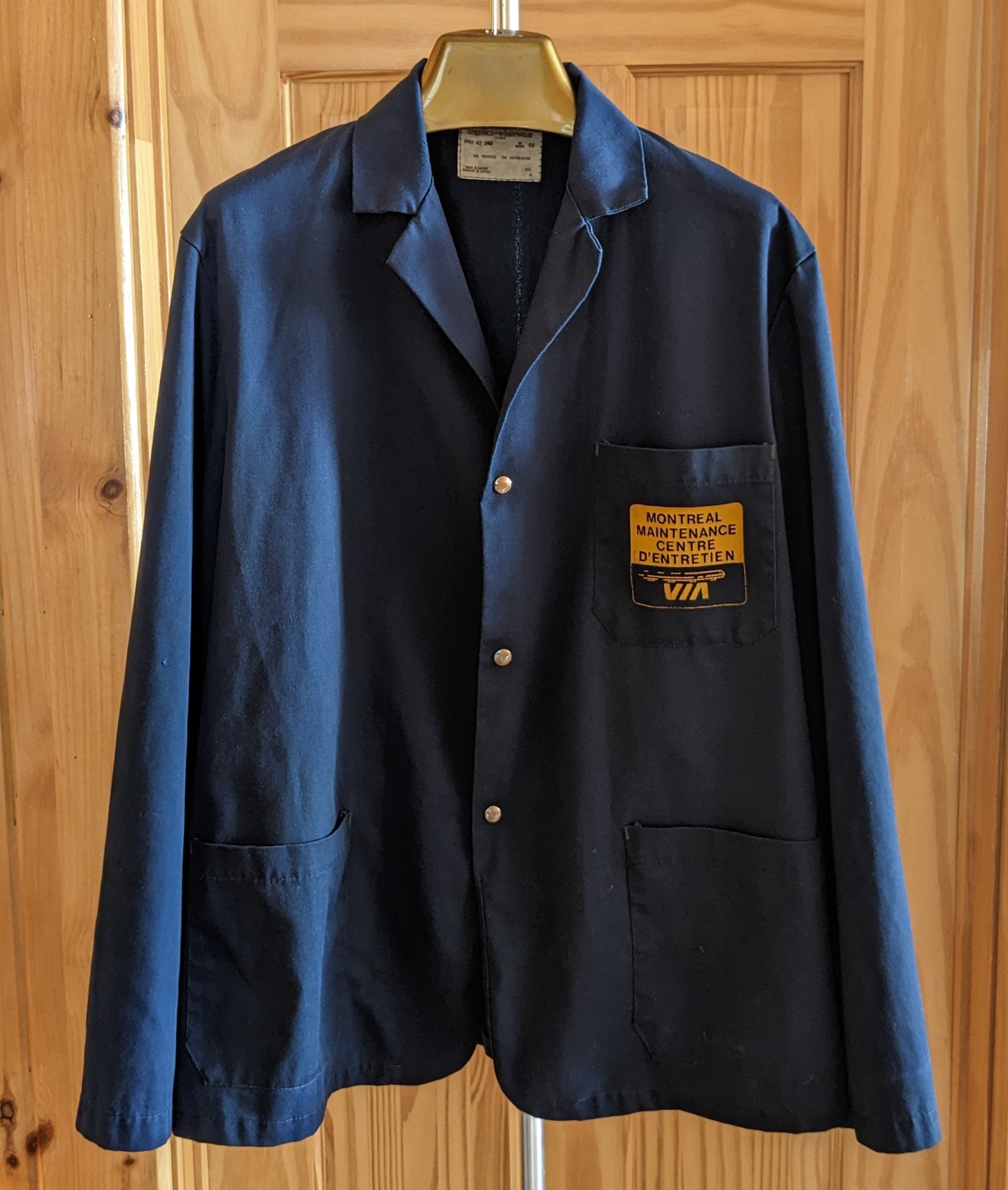 Rare Vintage 2 Blue Maintenance Uniforms From via Rail Montreal Railway ...