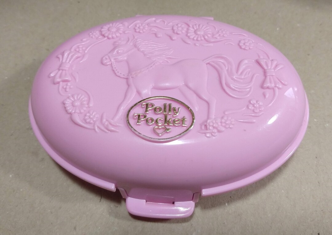 Vintage Polly Pocket Bluebird Compact Pink/purple Case Toy - Etsy