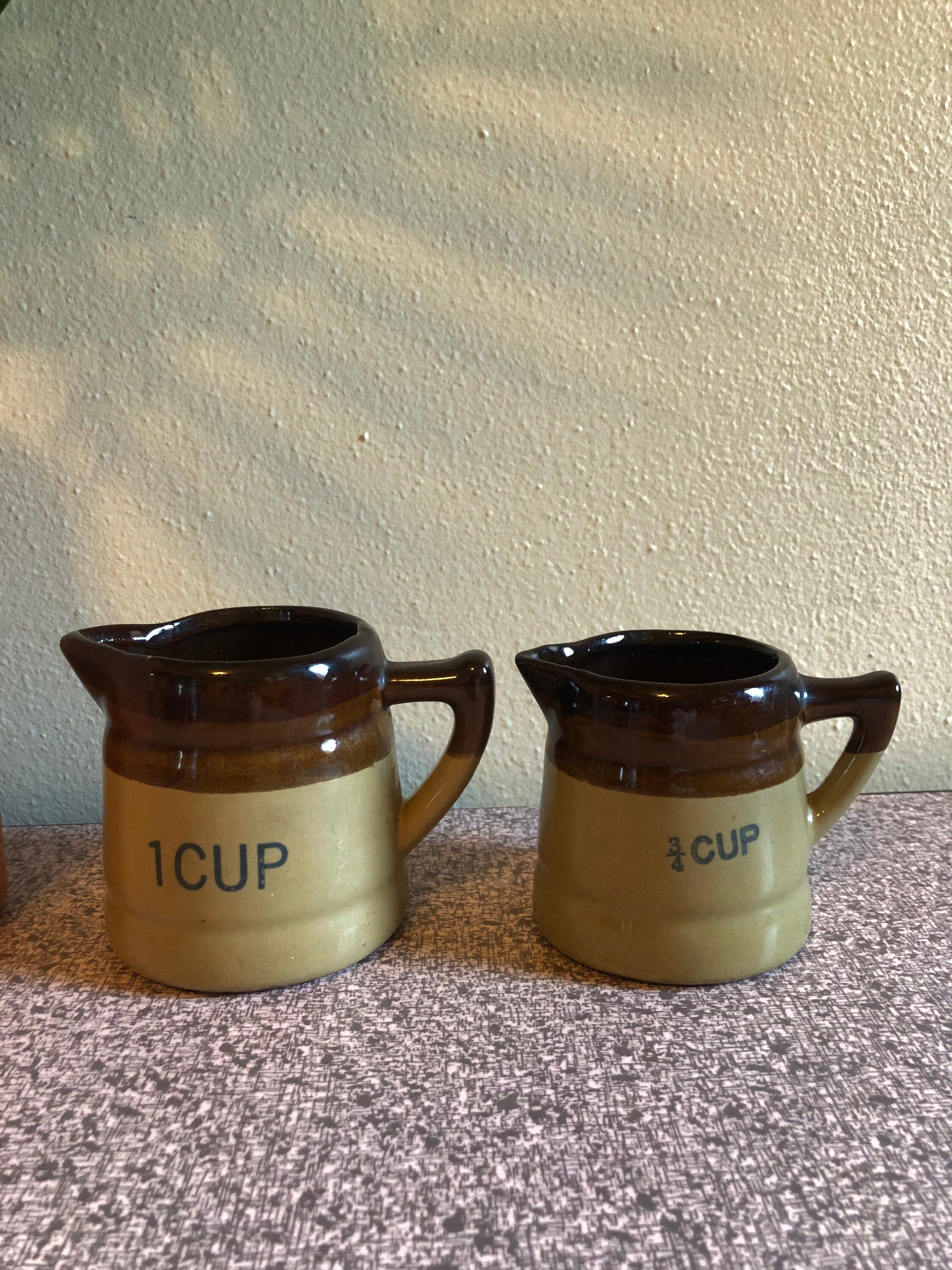Vintage Ceramic Measuring Cups - Etsy