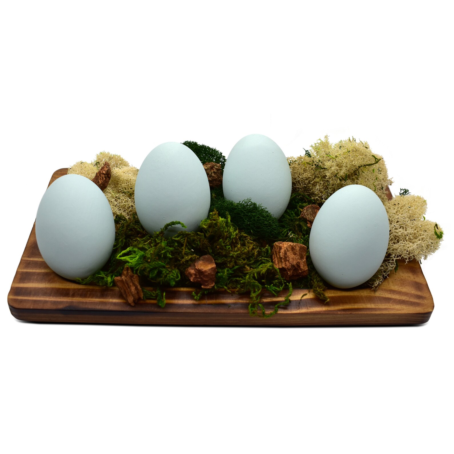 Decorative Ceramic Hen Nest Easter Eggs (ameraucana Blue) - 4 Pack - Etsy
