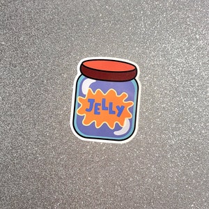 Jelly Fish Jam Sticker Jam Spongebob Inspired Jellyfish Sticker Jelly ...