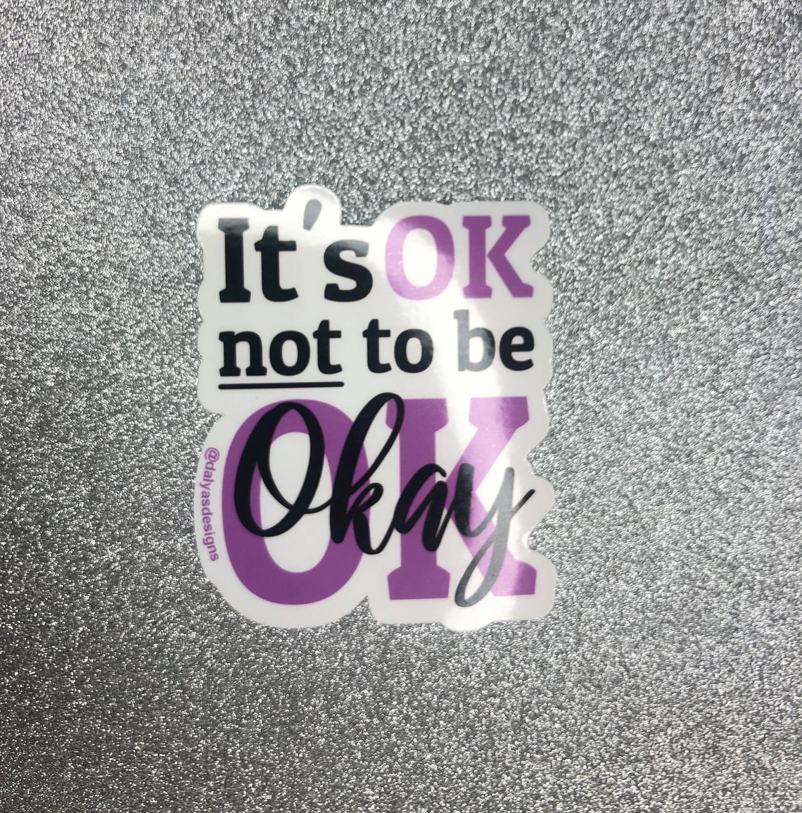 Its okay Not to be Okay sticker Vinyl sticker Self Love | Etsy