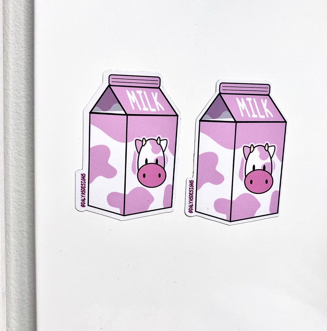 Strawberry Milk Magnet Chocolate Milk Magnet Milk Magnet Kawaii Sticker ...