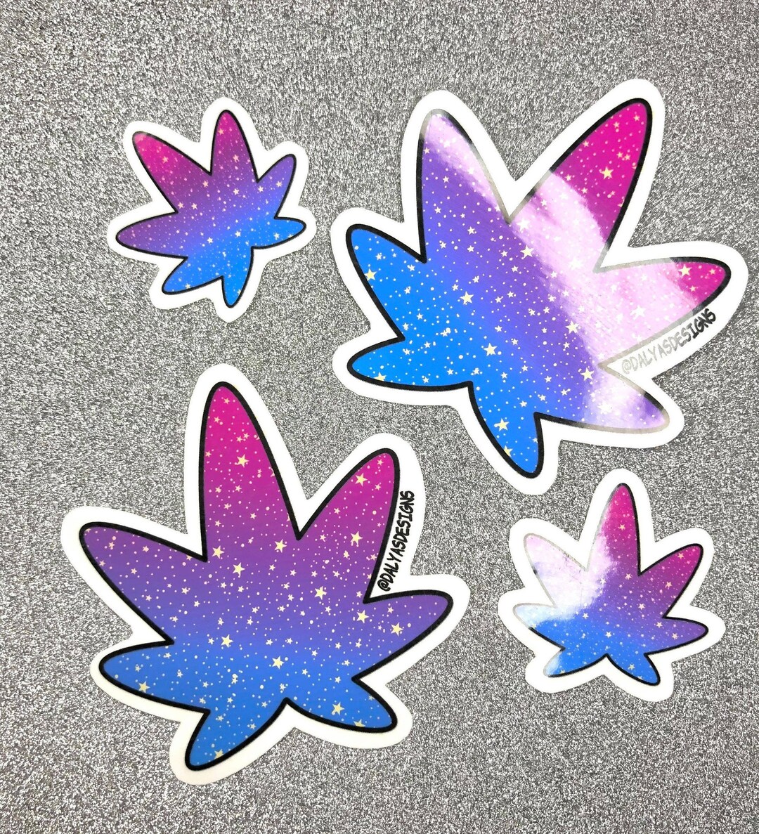 Galaxy Weed Sticker Marijuana Sticker Vinyl Drug Sticker - Etsy