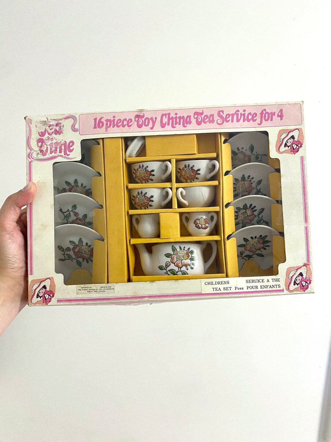 16 Piece Toy China Tea Service for 4 Japanese China Vintage Tea Set ...