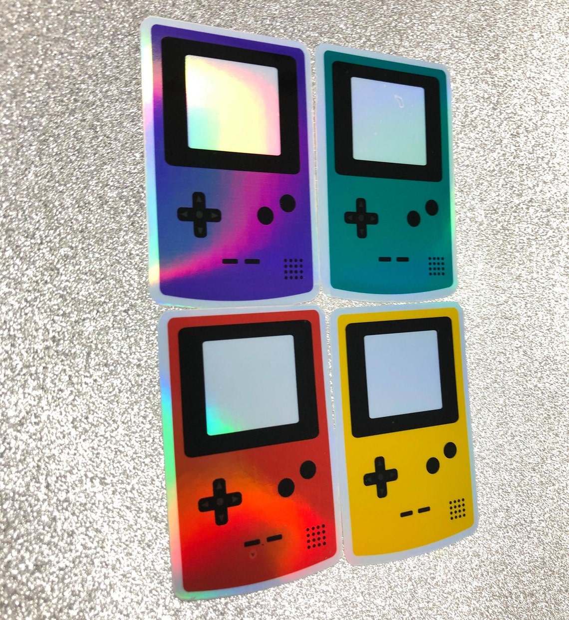 Holographic Gameboy Sticker Waterproof Sticker Video Game - Etsy