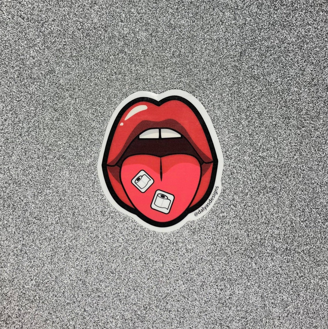 LSD Lip Stickers Glossy Custom Stickers Sexy Lip Stickers - Etsy Australia